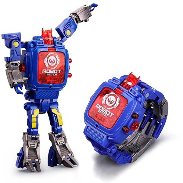 Figura Eletrônica - 2 em 1 - Robot Watch - Relógio e Robô - Azul ...