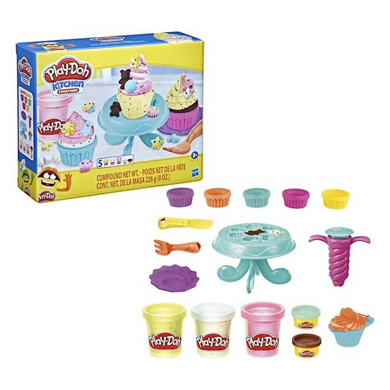 Massa de Modelar - Play-Doh Kitchen - Cupcakes Coloridos - Hasbro
