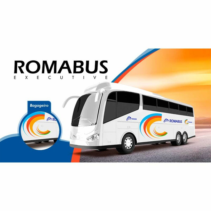 Ônibus Roda Livre - Viação Roma Bus Executive - Branco - Roma