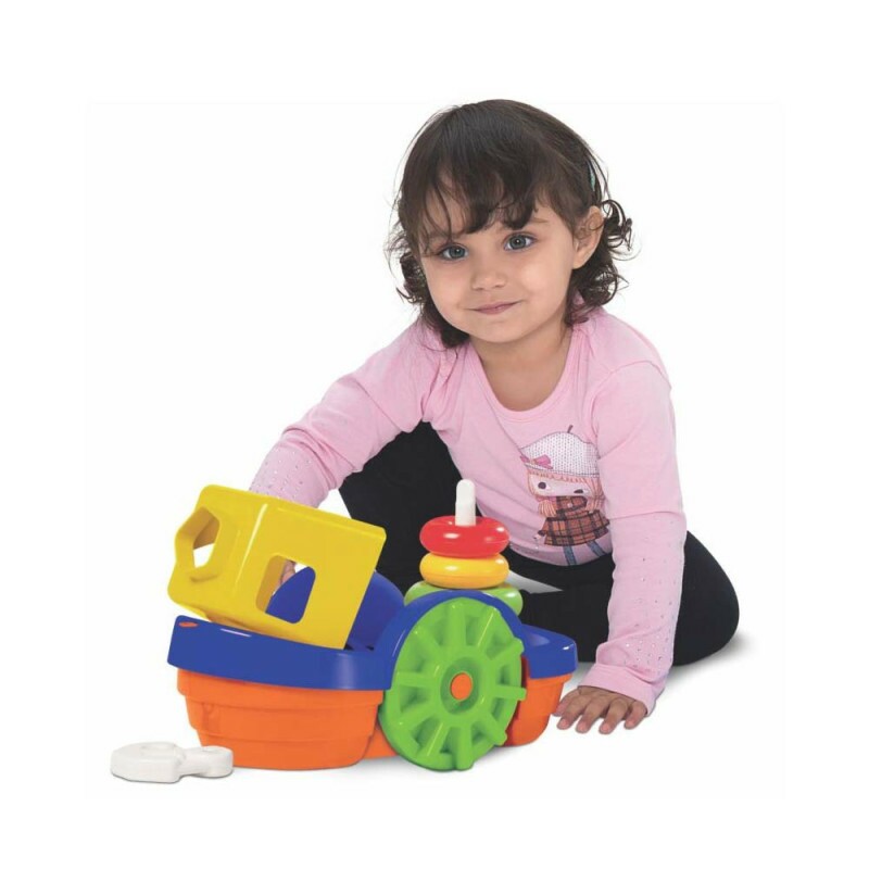 Barquinho Infantil - Barco Baby Didático - Flutua na Água - Mercotoys