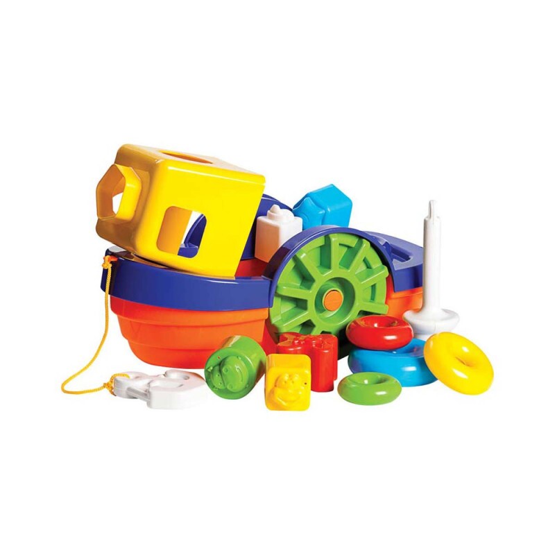 Barquinho Infantil - Barco Baby Didático - Flutua na Água - Mercotoys