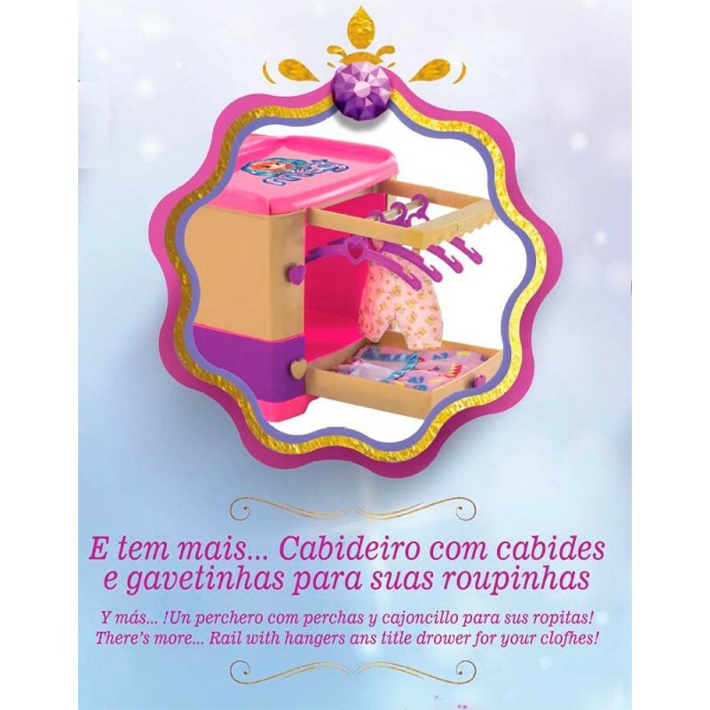 Berço para Boneca - Princess Meg - Com Acessórios - Magic Toys