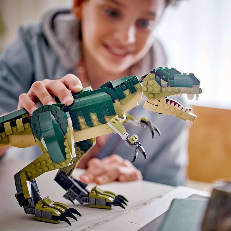 Blocos de Montar - 3 em 1 - T-Rex - 626 peças - LEGO Creator