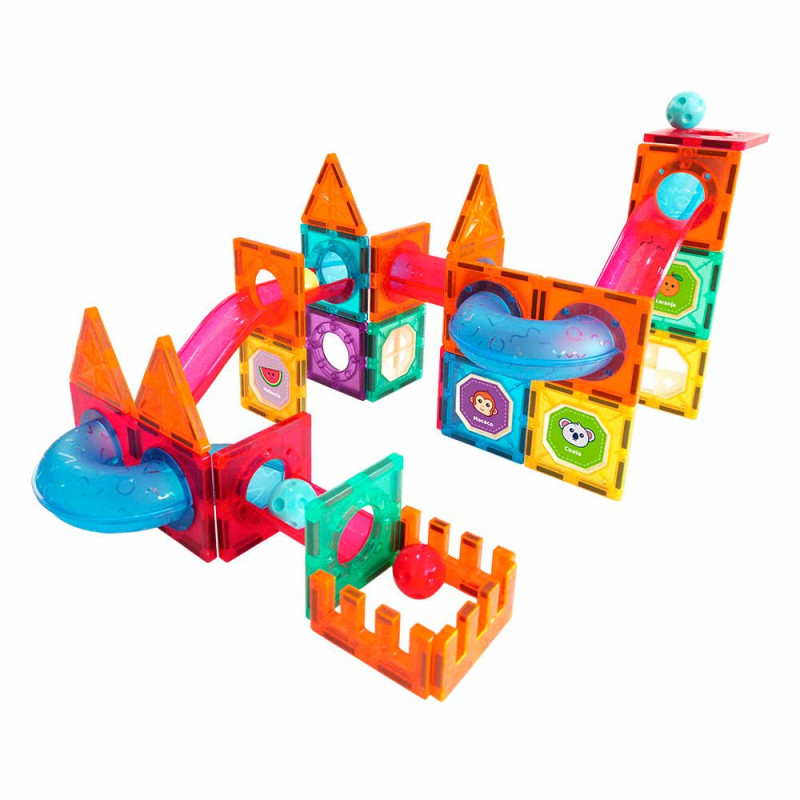 Blocos de Montar Magnéticos - DM Blocks - 67 peças - DM Toys