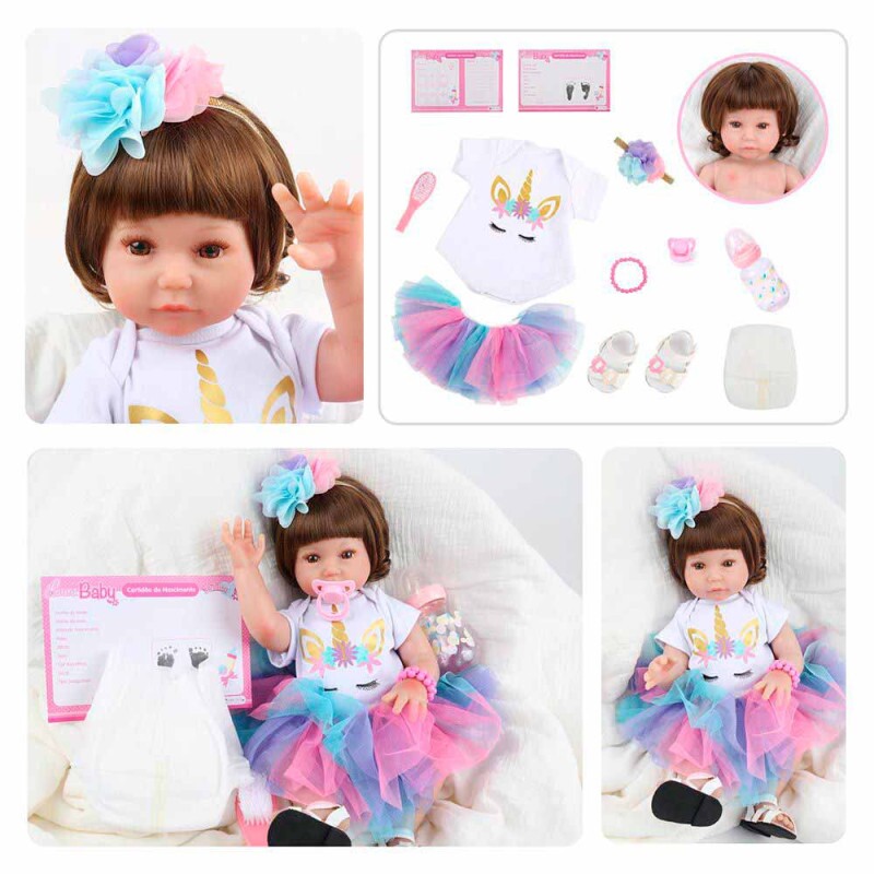 Boneca Bebê - Reborn Laura Baby - Christy - Shiny Toys