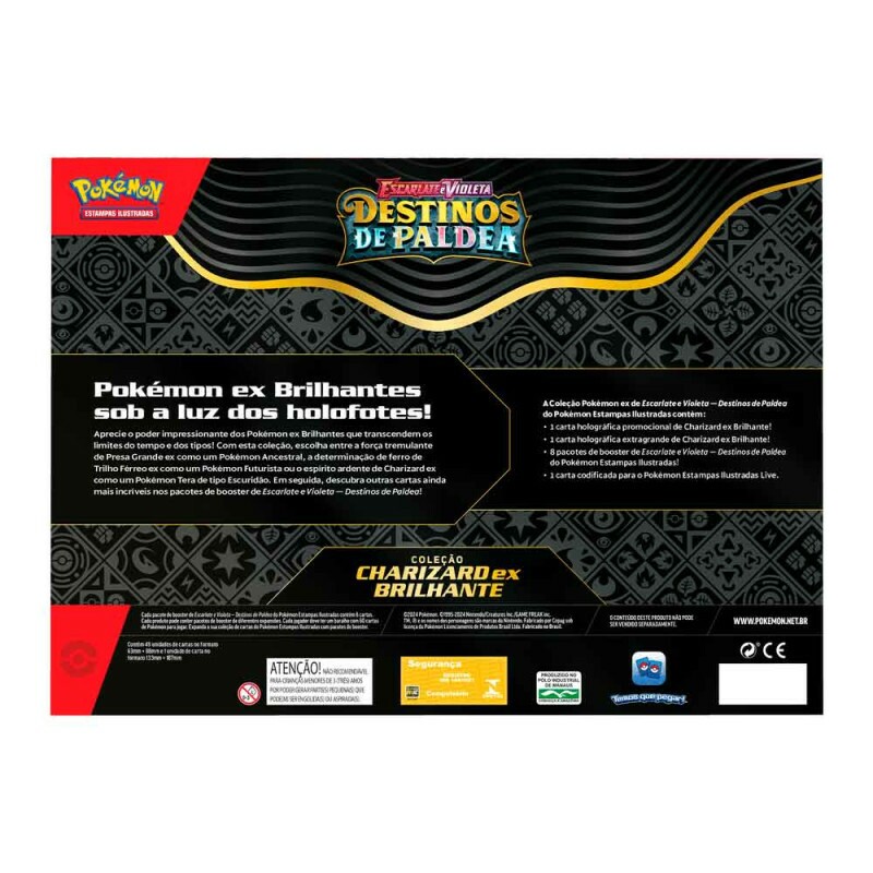 Box de Cartas - Pokémon - Destinos de Paldea - Charizard Ex Brilhante ...