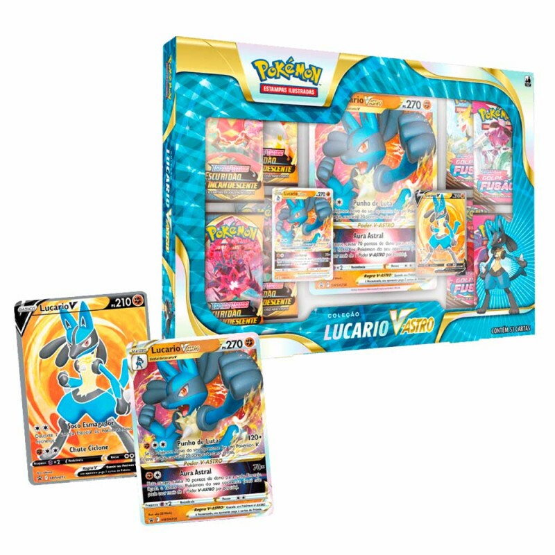 Box de Cartas - Pokémon - Lucario V-Astro - Copag