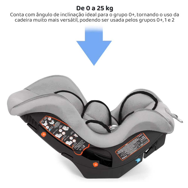 Cadeira para Auto - Bebê - 0-25kg - DRC Maximus - Grafite - Galzerano