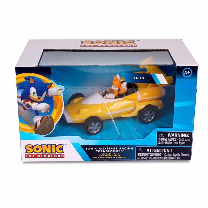 Carrinho de Fricção - Sonic All Star Racing - Tails - Fun Divirta-se
