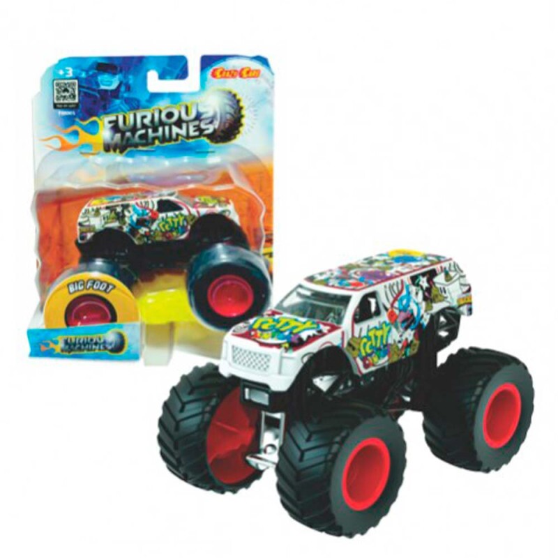 Carrinho Roda Livre - Crazy Cars - Furious Machine - Potty Central - Sapico Toys