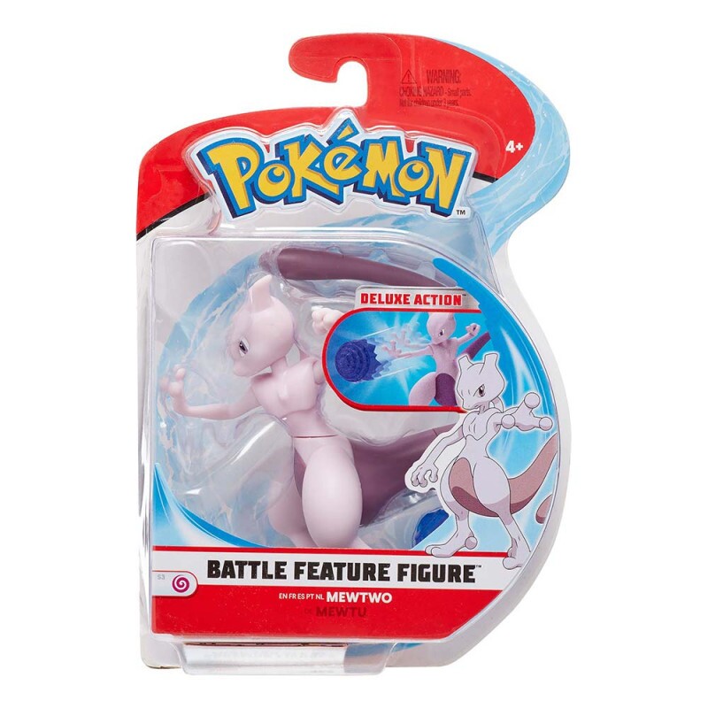 Figura Articulada com Acessório - 11 cm - Pokémon - Mewtwo - Sunny ...