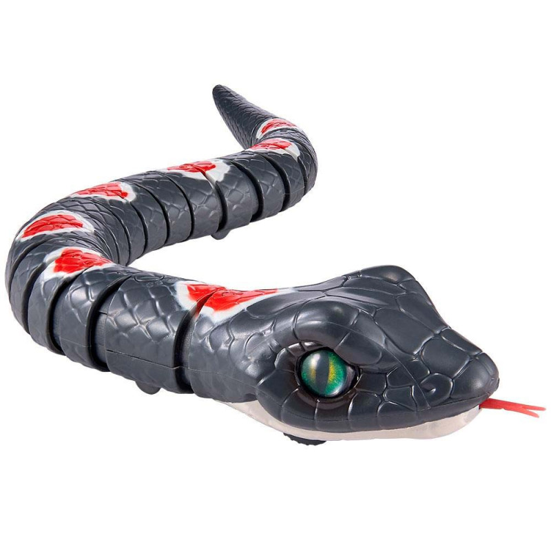 Figura Eletrônica - Robo Alive - Cobra Robótica Realista - Cinza - Candide