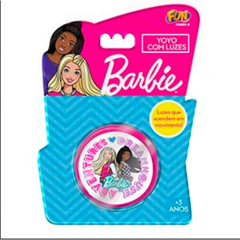 Ioiô Infantil - Barbie - Yoyo com Luzes - Fun Divirta-se
