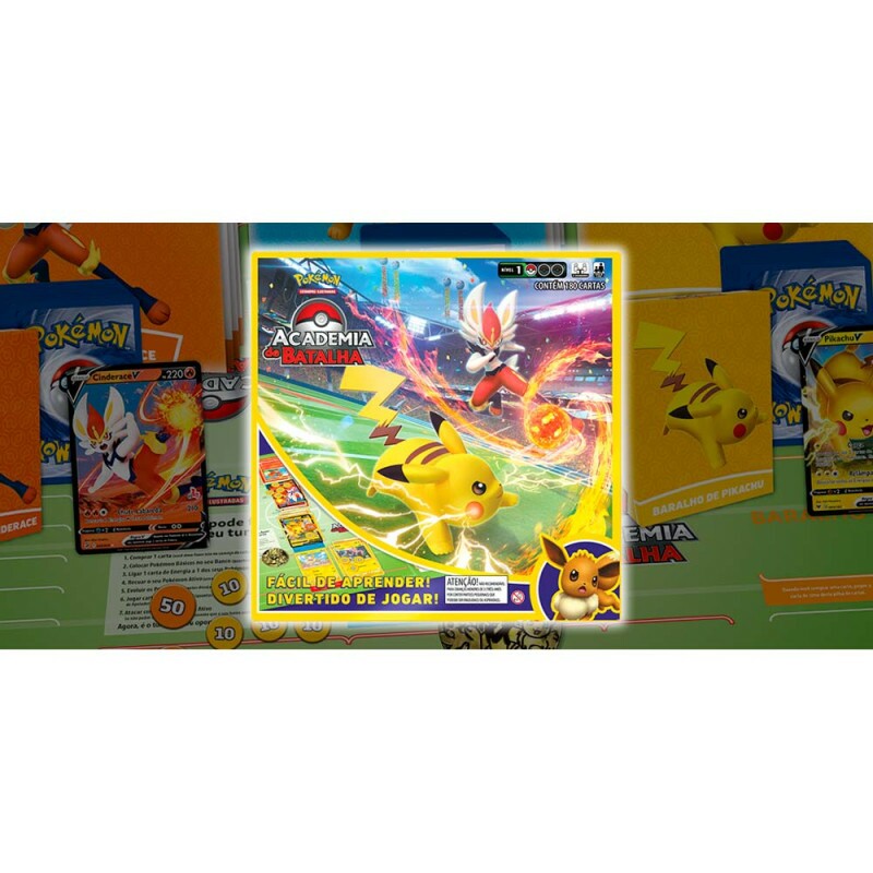 Jogo de Cartas Pokémon - Academia de Batalha - 180 cartas - Copag