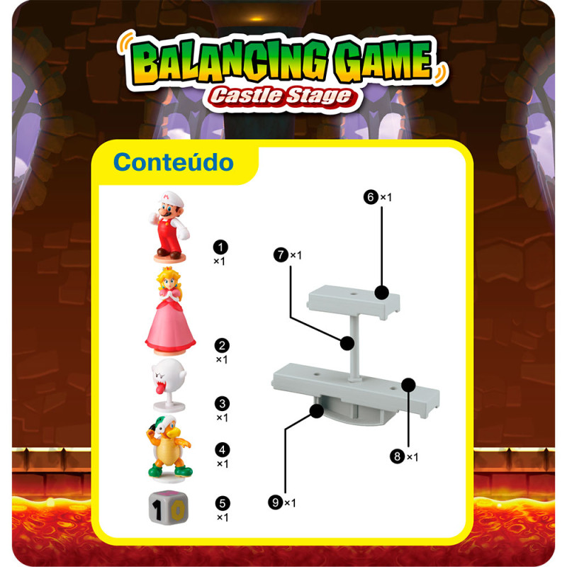 Jogo de Equilíbrio - Super Mario - Balancing Game Castle - Epoch