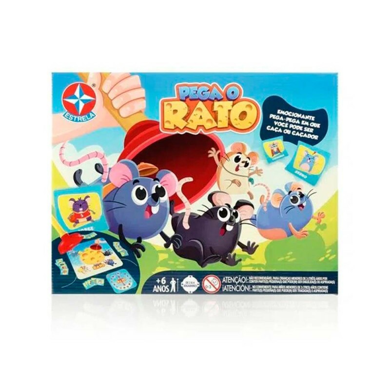 Jogo de Tabuleiro Infantil - Pega o Rato - Estrela
