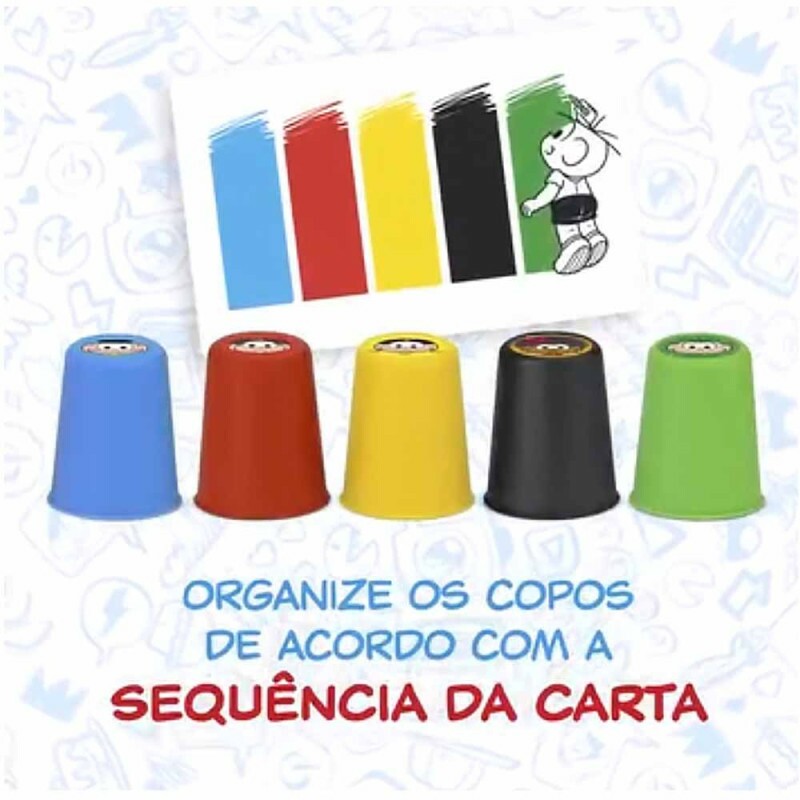 Jogo de Raciocínio Lógico - Speed Cups - Turma da Mônica - Pakitoys