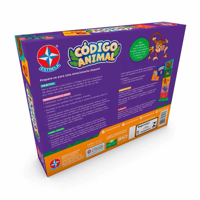 Jogo Infantil - Código Animal - Estrela