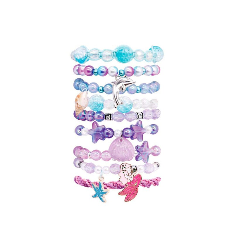 Kit Bijuterias Infantil - Biju Collection - Kit Sereia Pocket - DM Toys