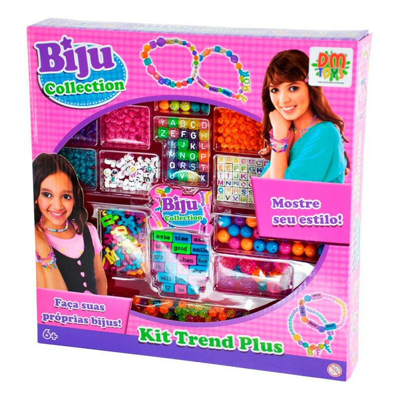 Kit Bijuterias Infantil - Biju Collection - Kit Trend Plus - DM Toys