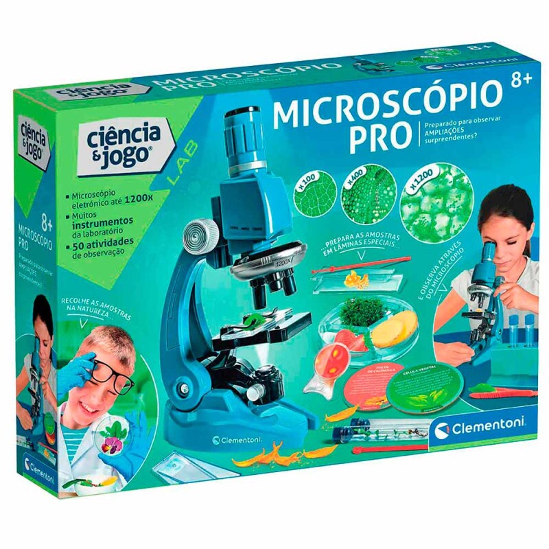 Kit Cientista Infantil - Ciência e Jogo Lab - Microscópio Pro - Fun ...