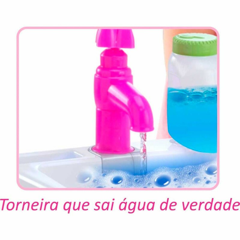 Kit Cozinha Infantil Completa e Lavanderia Lava e Passa - Magic Toys