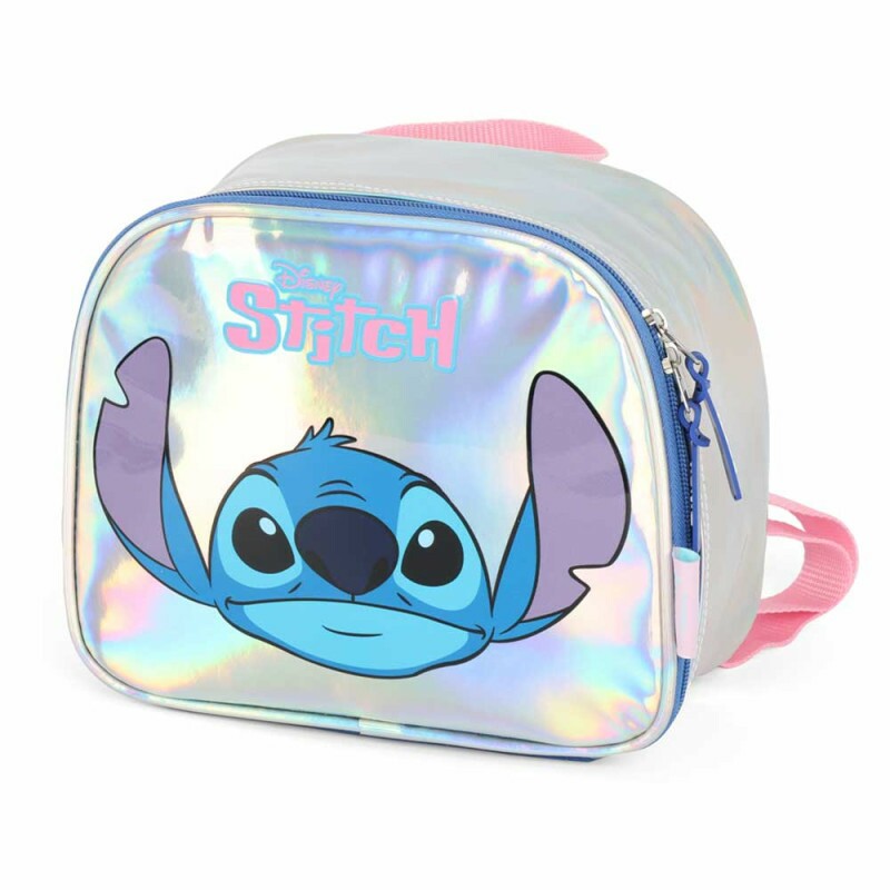 Lancheira Térmica Infantil - Disney Stitch - Holográfica Prata - Luxcel