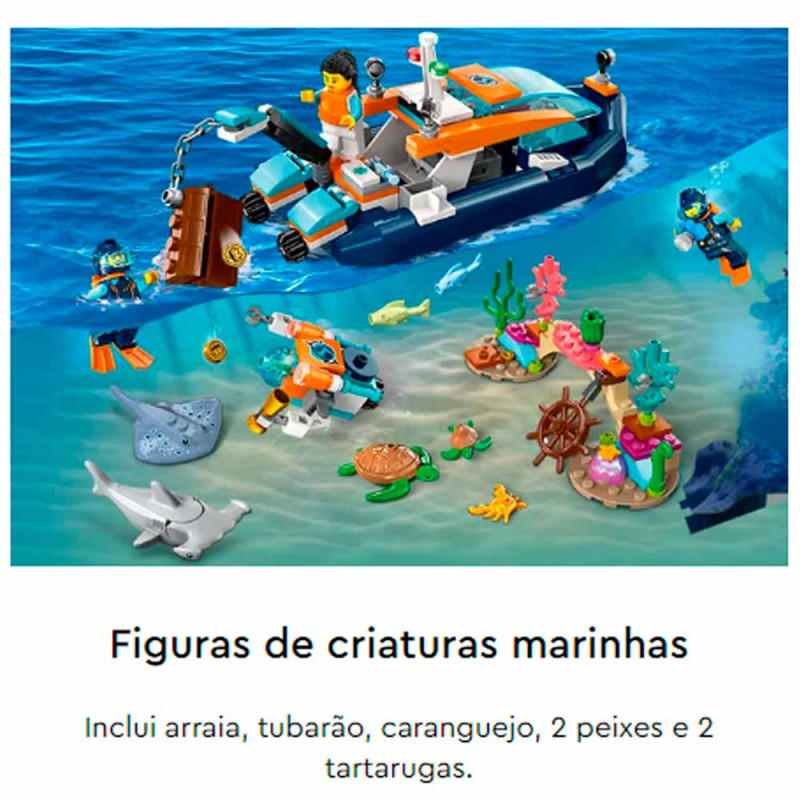 LEGO City - Barco de Mergulho Explorador - 182 peças - Lego