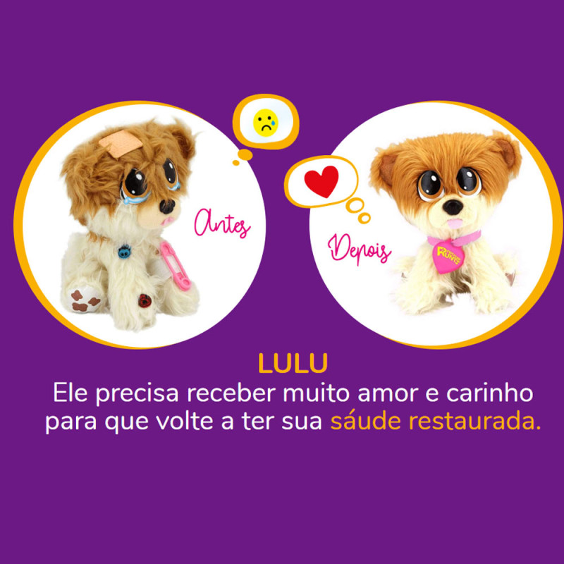Pelúcia Infantil com Acessórios - Adota Pets - Cachorrinha - Lulu ...
