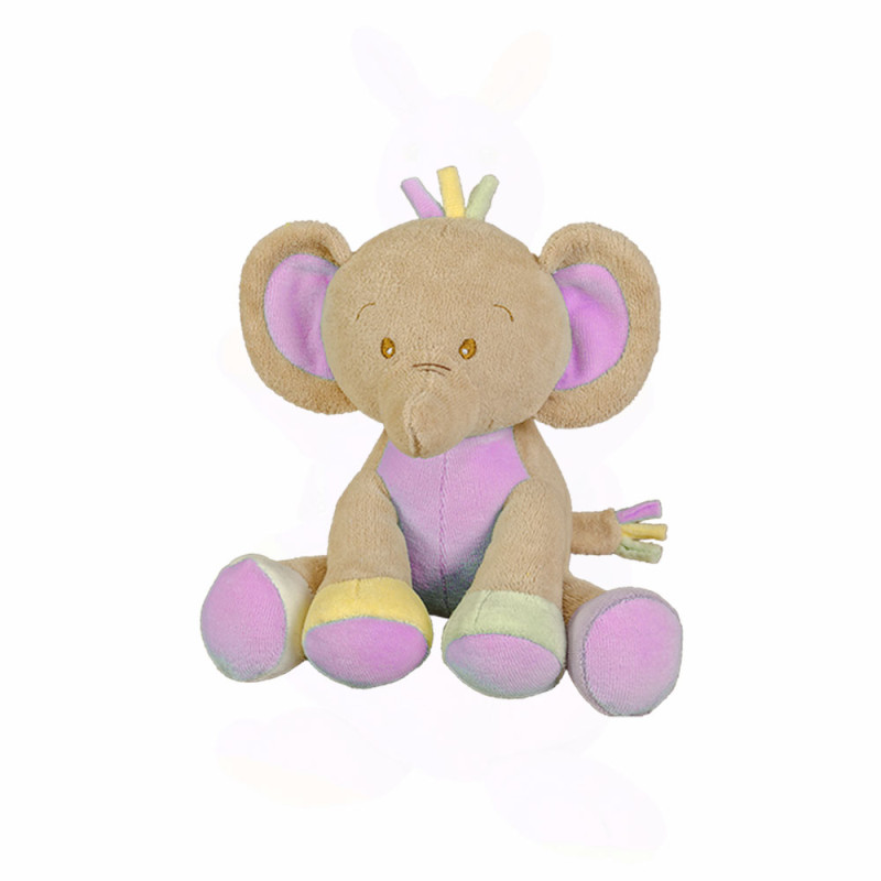 Pelúcia Infantil - 21 cm - Pequerruchos - Elefantinho - Rosa - Anjos ...