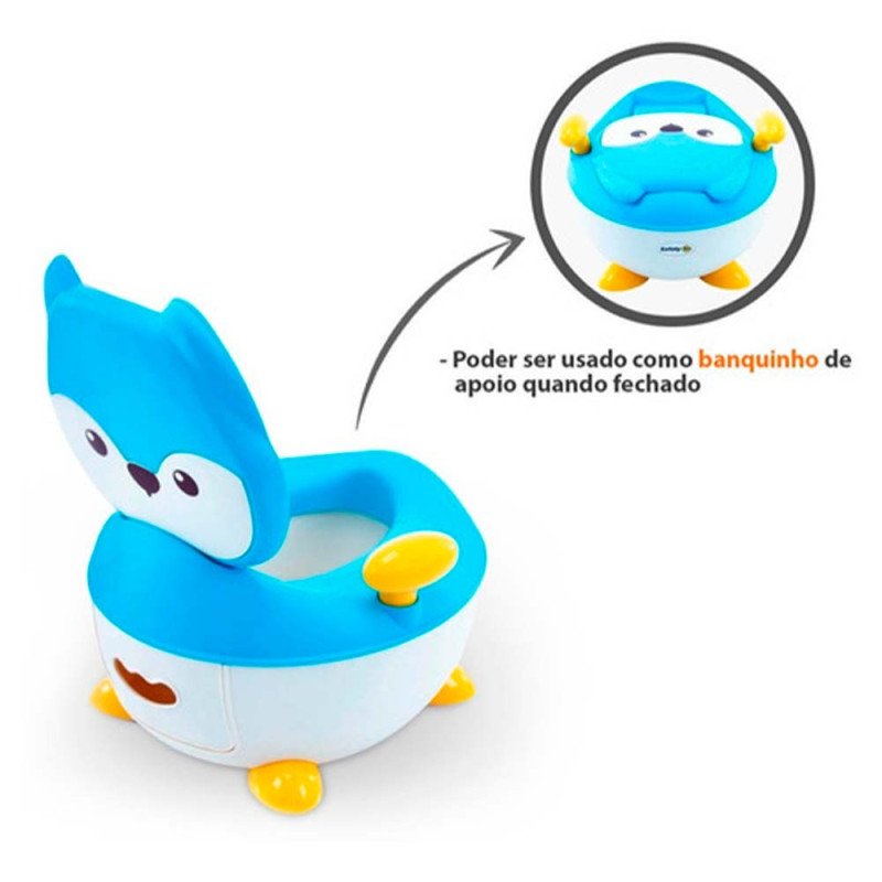 Penico Troninho Infantil - Fox Potty - Azul - Safety 1st