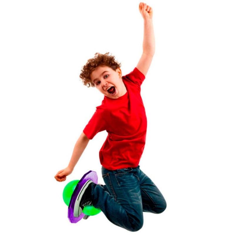 Pula-Pula Infantil - Pogobol - Roxo e Verde - Estrela