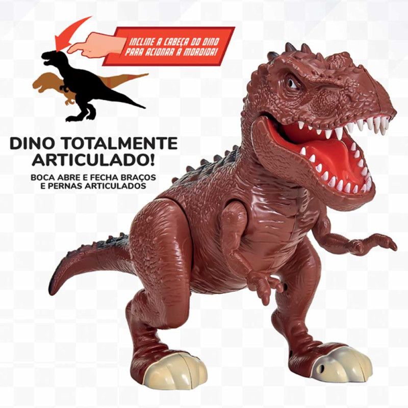 Veículo e Figura - Rex Attack Defender - Adijomar